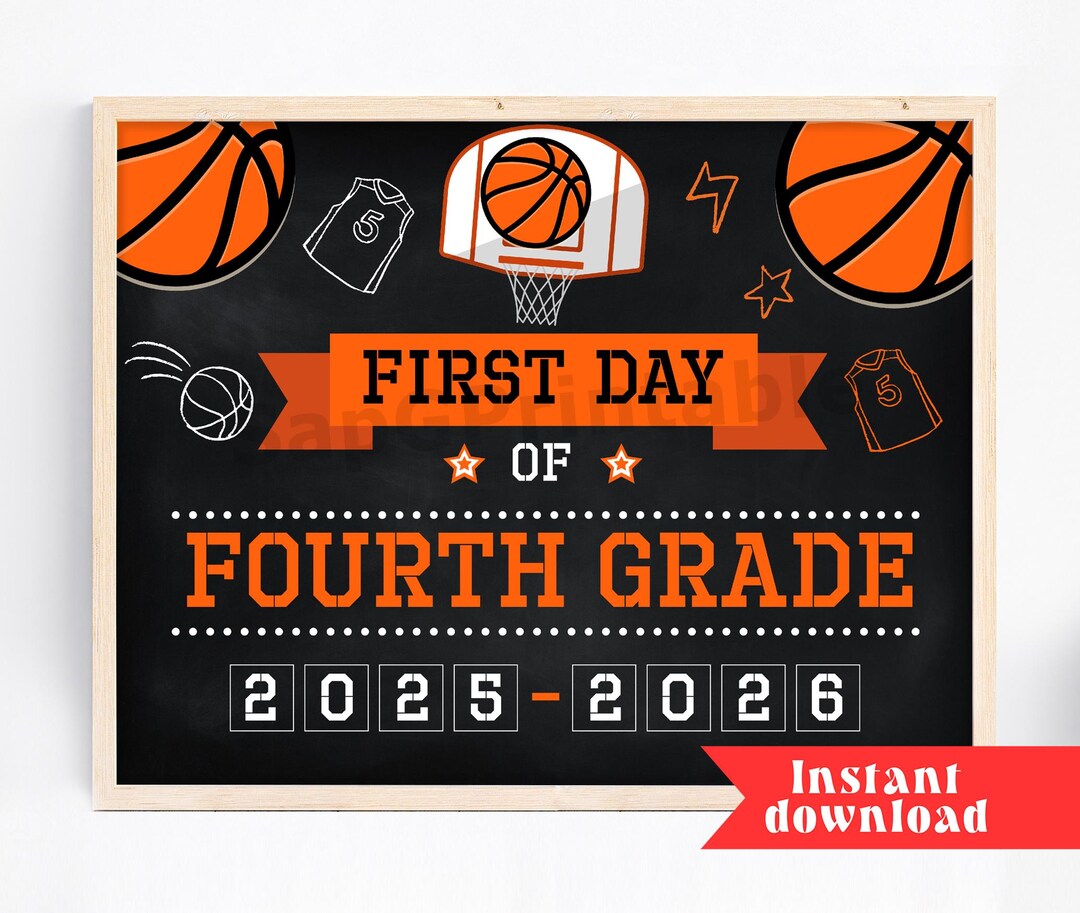 First Day of 4th Grade Basketball, Basketball First Day of Fourth Grade ...