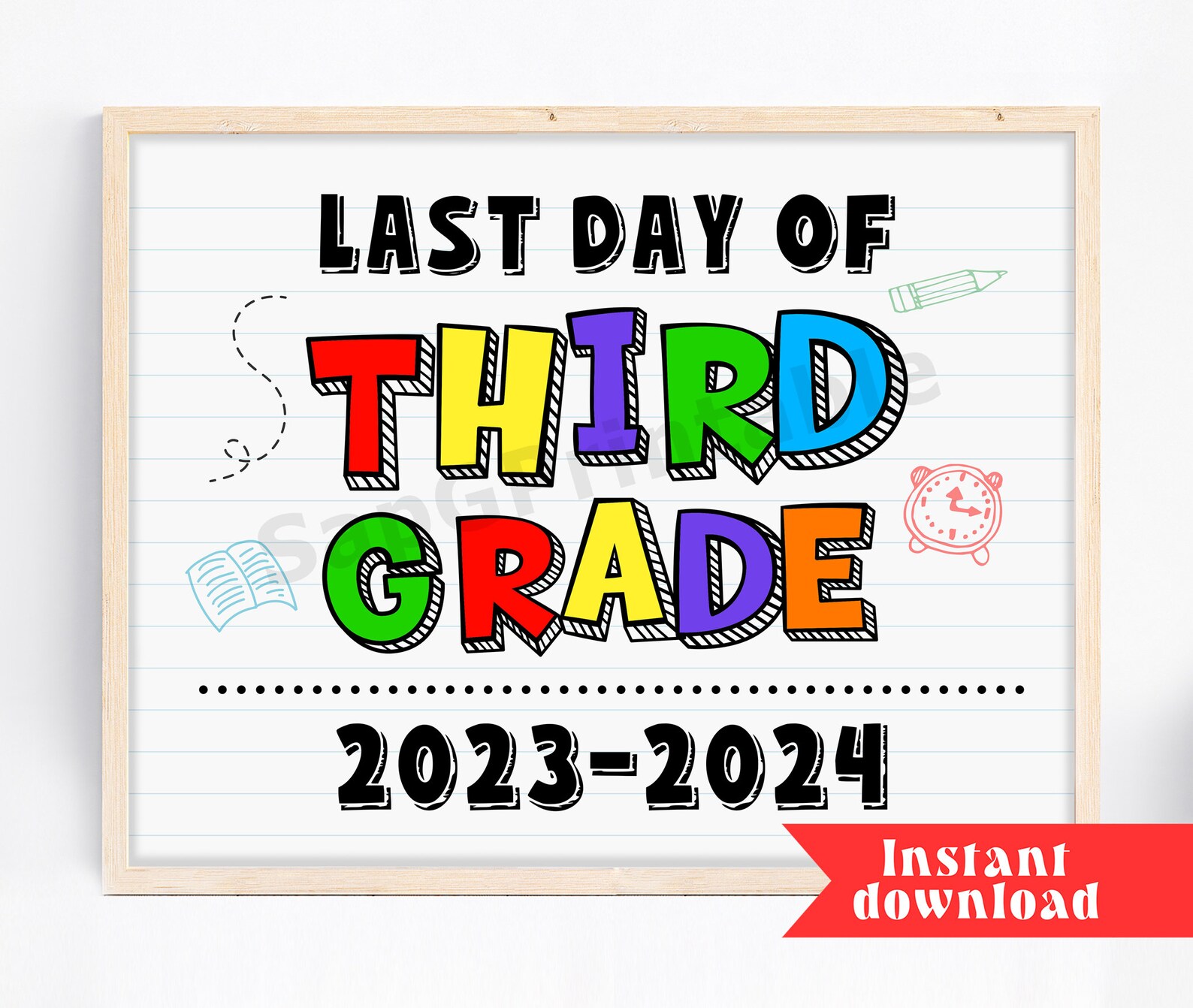 Last Day of 3rd Grade, Back to School Sign, Boy Sign, Boy Back to ...