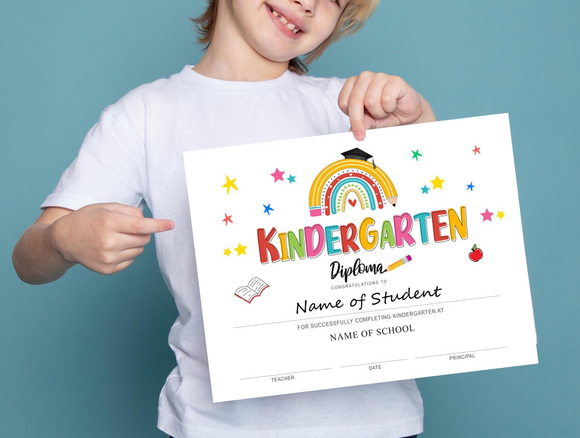Kindergarten Graduation Bundle, Graduation Invitation, Graduation ...