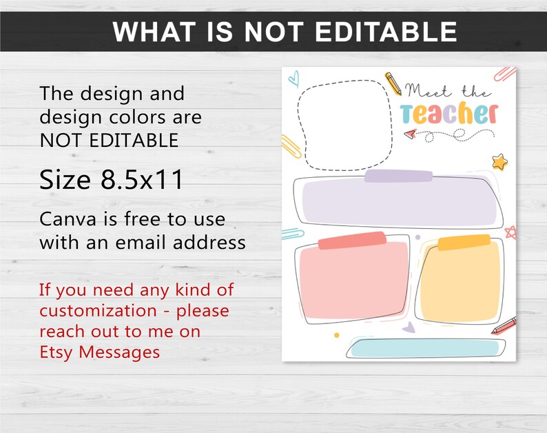 Editable Meet the Teacher Editable Boho Template Teacher Canva Template ...