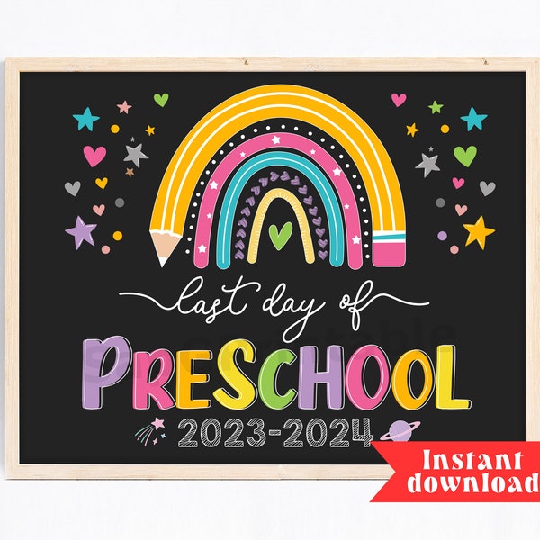 Last Day Preschool - Etsy