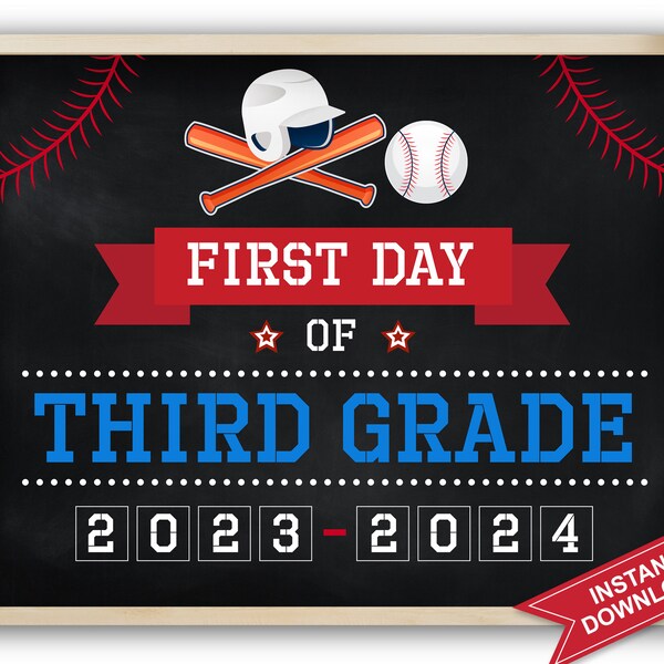 3rd Grade Sign - Etsy