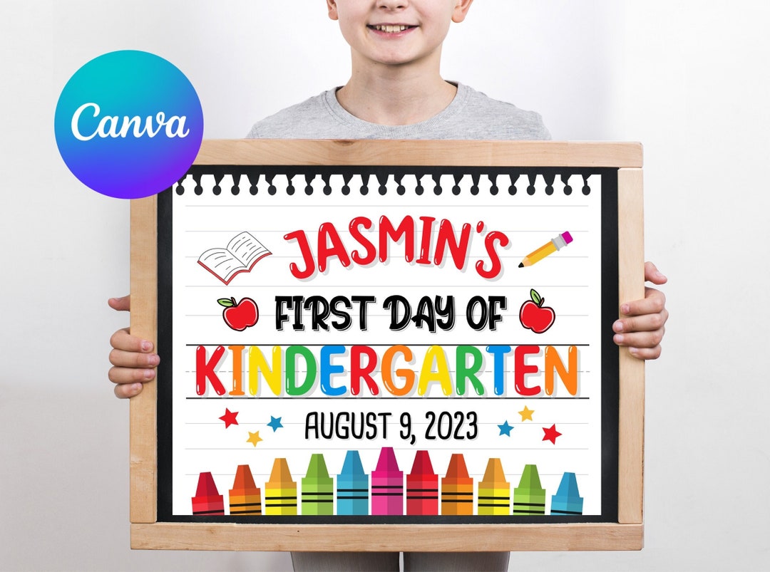 Editable Last Day of School Sign, Kindergarten Last Day of School Sign ...