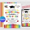 Preschool Graduation Bundle, Graduation Invitation, Graduation Program ...
