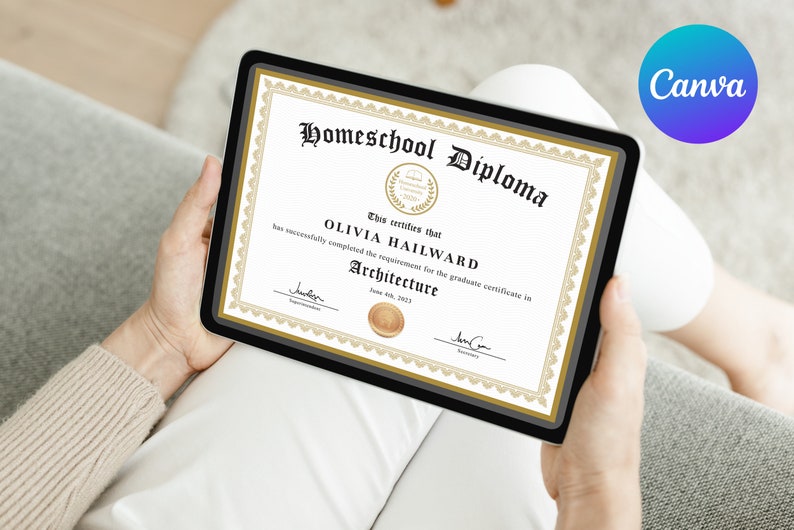 DIY Editable Diploma Customizable Highschool Diploma - Etsy