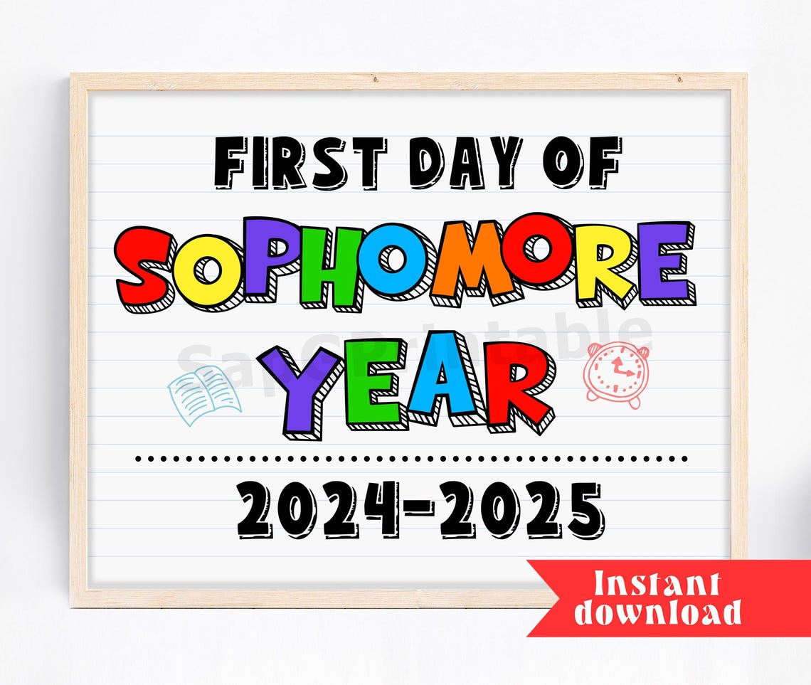 First Day of 10th Grade, Back to School Sign, Boy Sign, Boy Back to ...