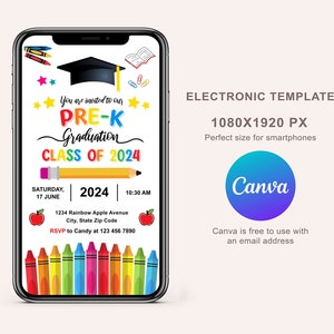 Pre-k Graduation Bundle, Graduation Invitation, Graduation Program ...