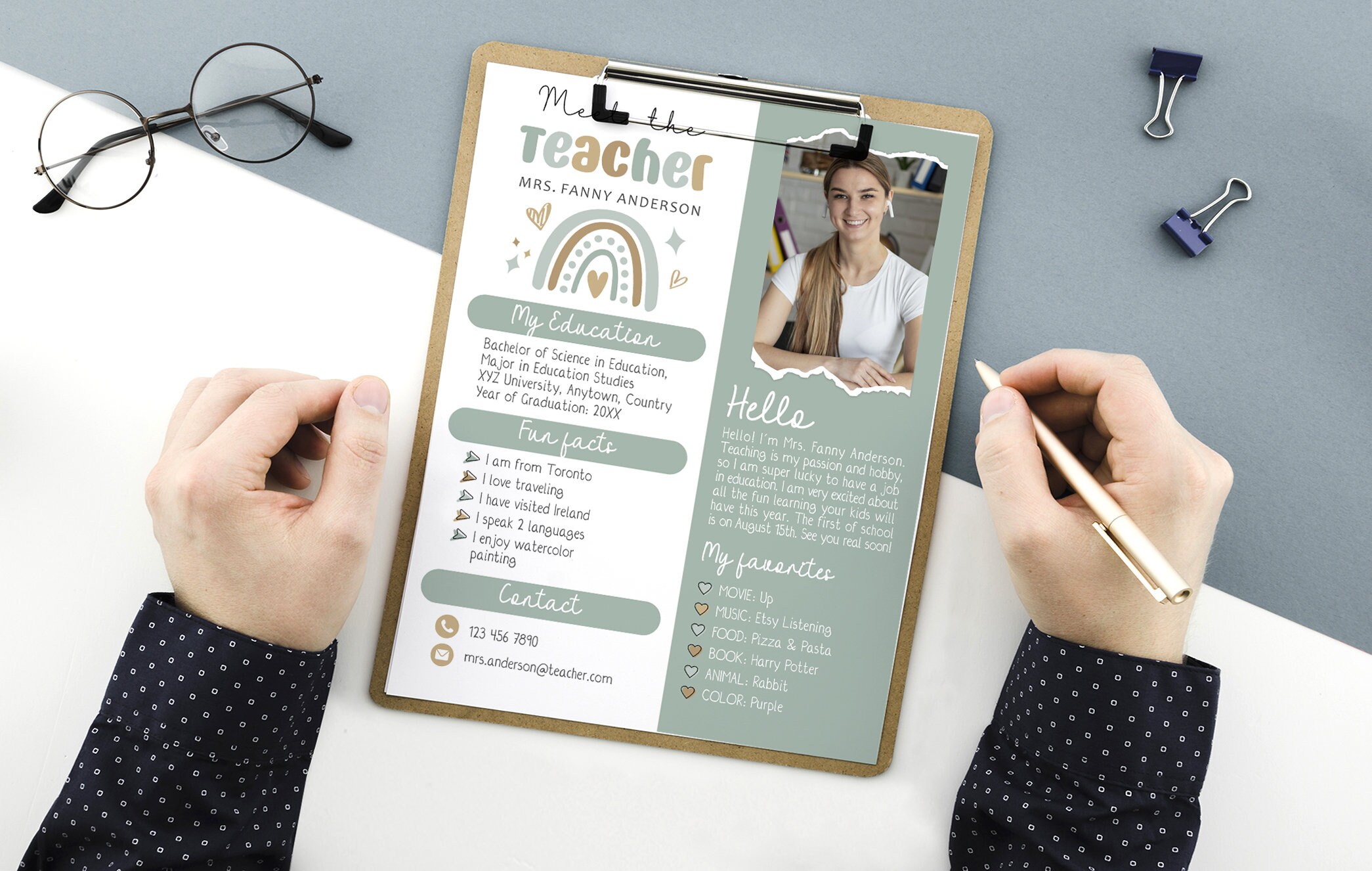 Editable Modern Boho Plants Decor Meet the Teacher Template Editable ...