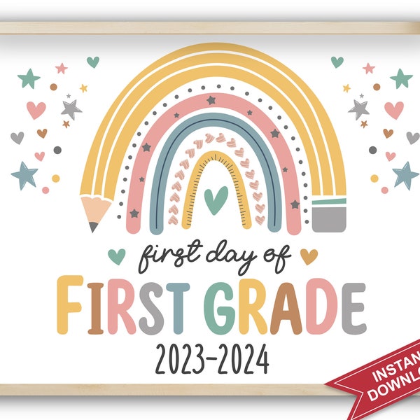 1st Grade Photo Sign - Etsy