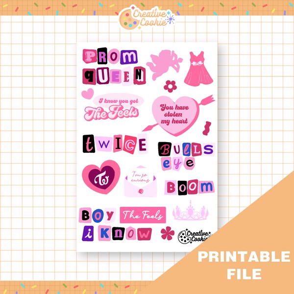 Kpop Stickers Printable - Etsy