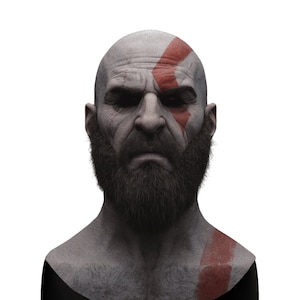Silicone Mask | Kratos God of War Halloween Mask - Etsy