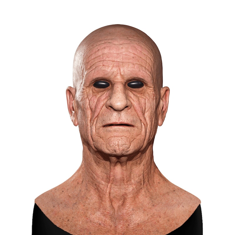 Realistic Old Man Mask - Etsy
