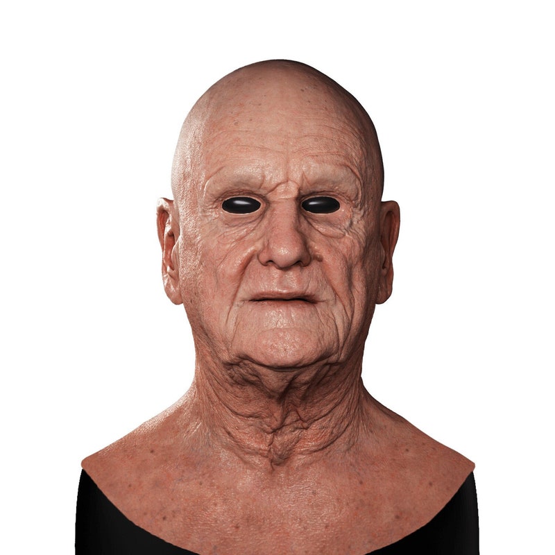 Realistic Old Man Mask - Etsy