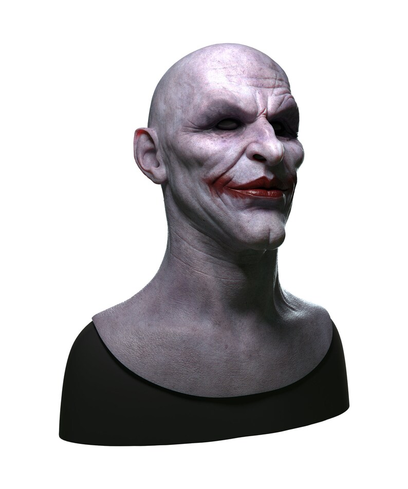 Silicone Mask Arkham Joker Halloween Mask - Etsy