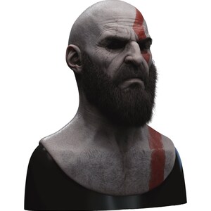 Silicone Mask | Kratos God of War Halloween Mask - Etsy
