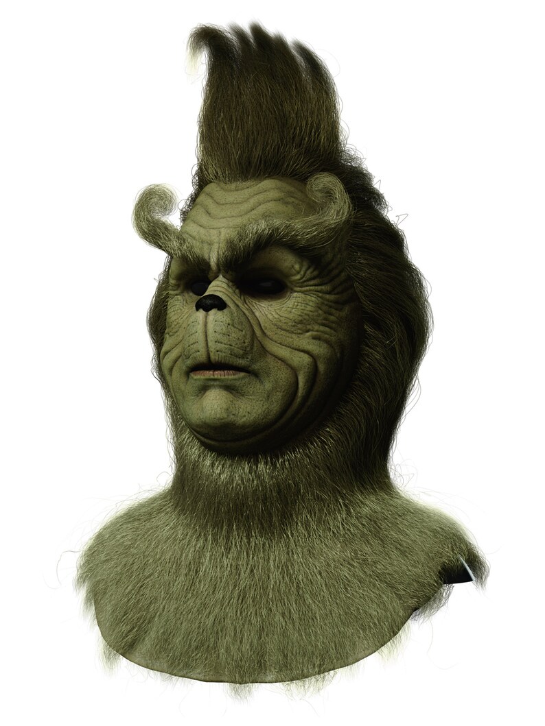 Silicone Mask Grinch Halloween Mask - Etsy