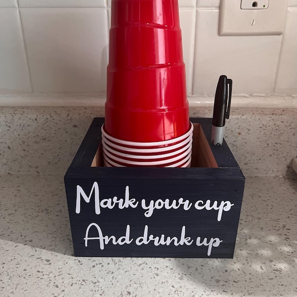 Mark Your Cup and Drink Up - Etsy