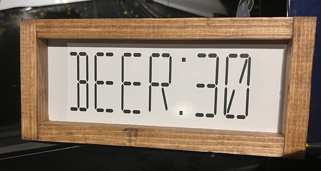Beer : 30 Sign / Time for Beer / Mancave / Bar Decor - Etsy