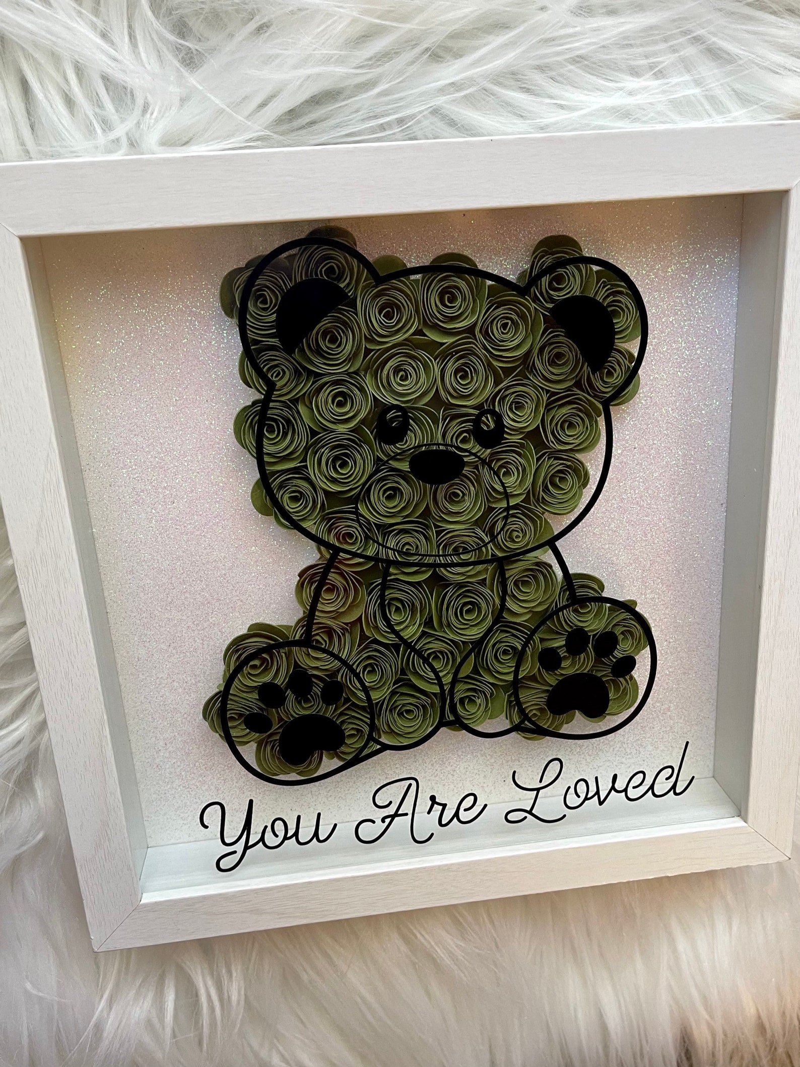 Teddy Bear Flower Box | Flower Shadow Box | Customized Gift for ...