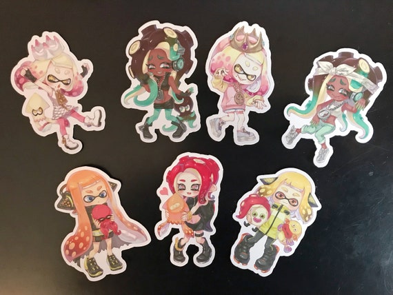 Splatoon2 PVC Sticker Set | Etsy