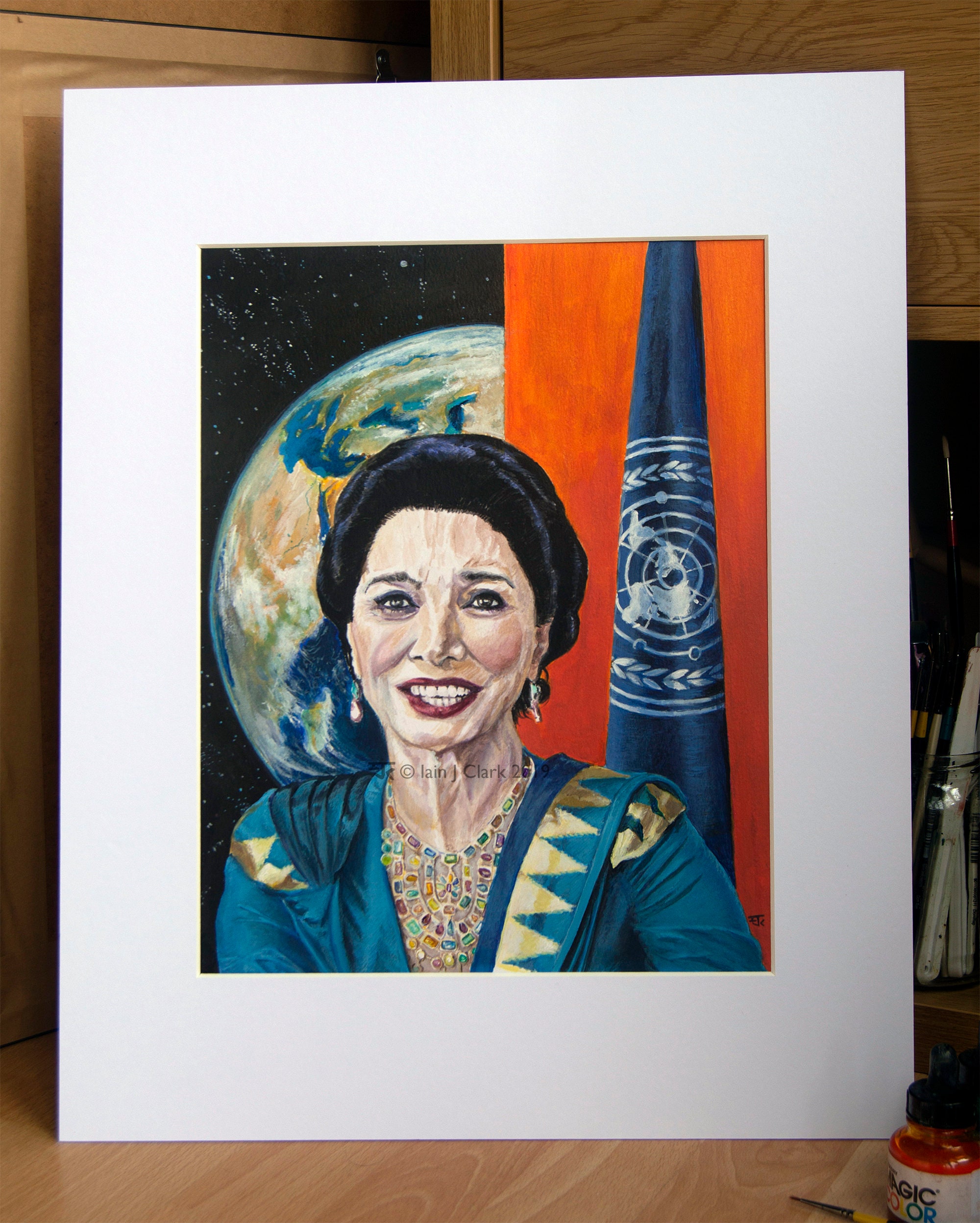 Chrisjen Avasarala Pintura acrílica ORIGINAL. - Etsy España