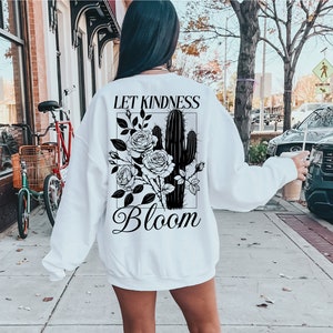 Let Kindness Bloom SVG PNG, Inspirational Quotes Svg, Trendy Kindness ...