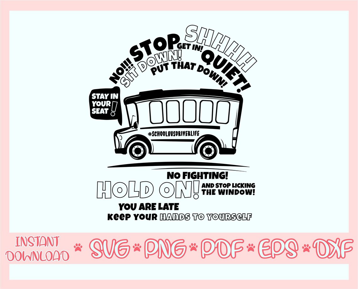 School Bus Driver Life Svg, Bus Driver Svg, Bus Driver Gift Svg - Etsy