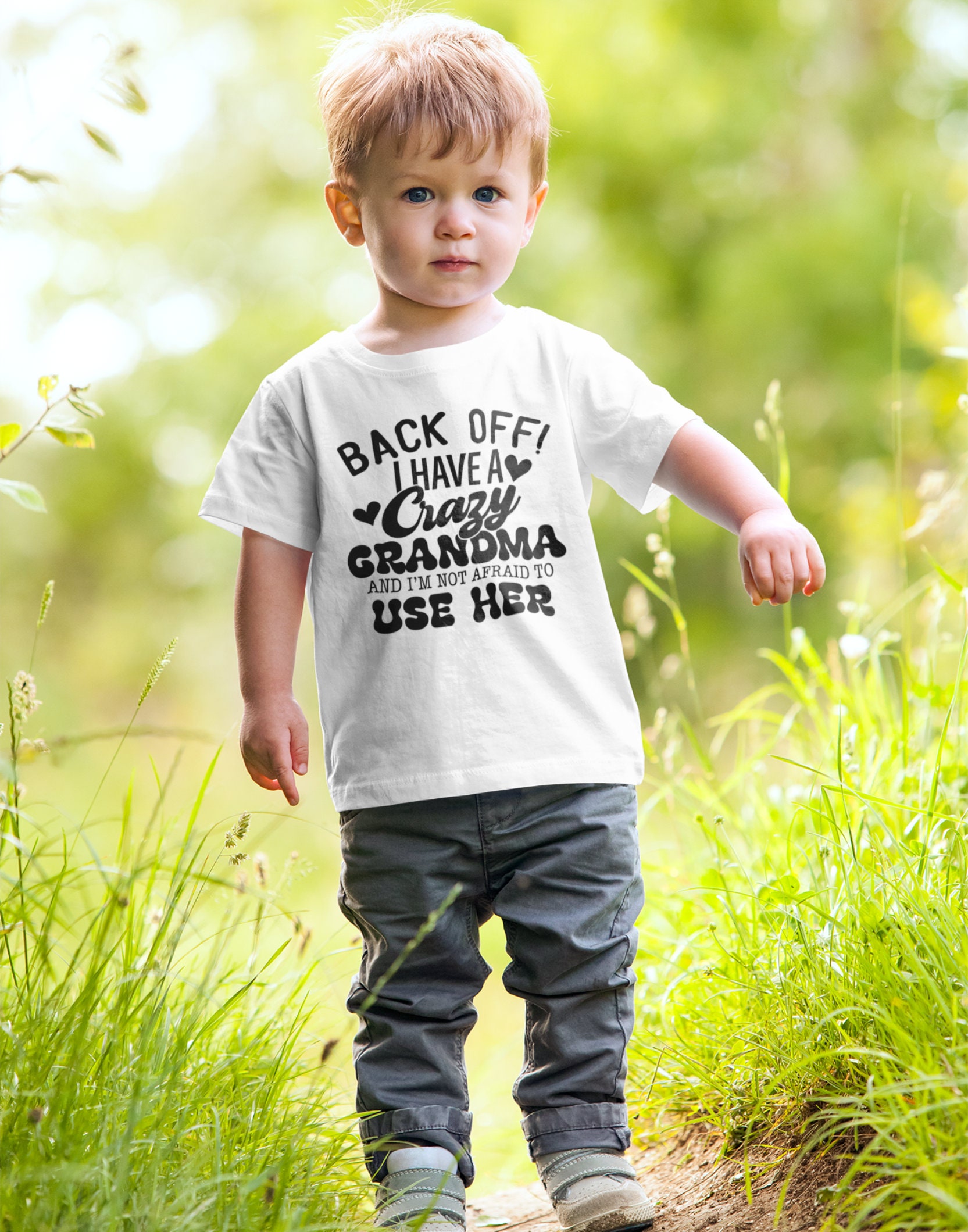 Back off I Have a Crazy Grandma and Im Not Afraid to Use Her - Etsy