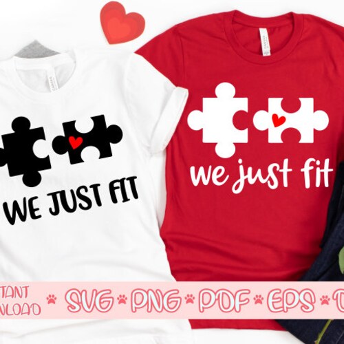 Matching Couple SVG Bundle Happy Valentine's Day Svg - Etsy