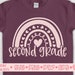 School Rainbow Svg,first Grade Shirt Svg,back to School Cut File,first ...