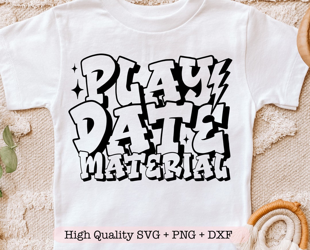 Playdate Material Svg, Funny Toddler Shirt Svg, Kid Life Svg, Retro ...