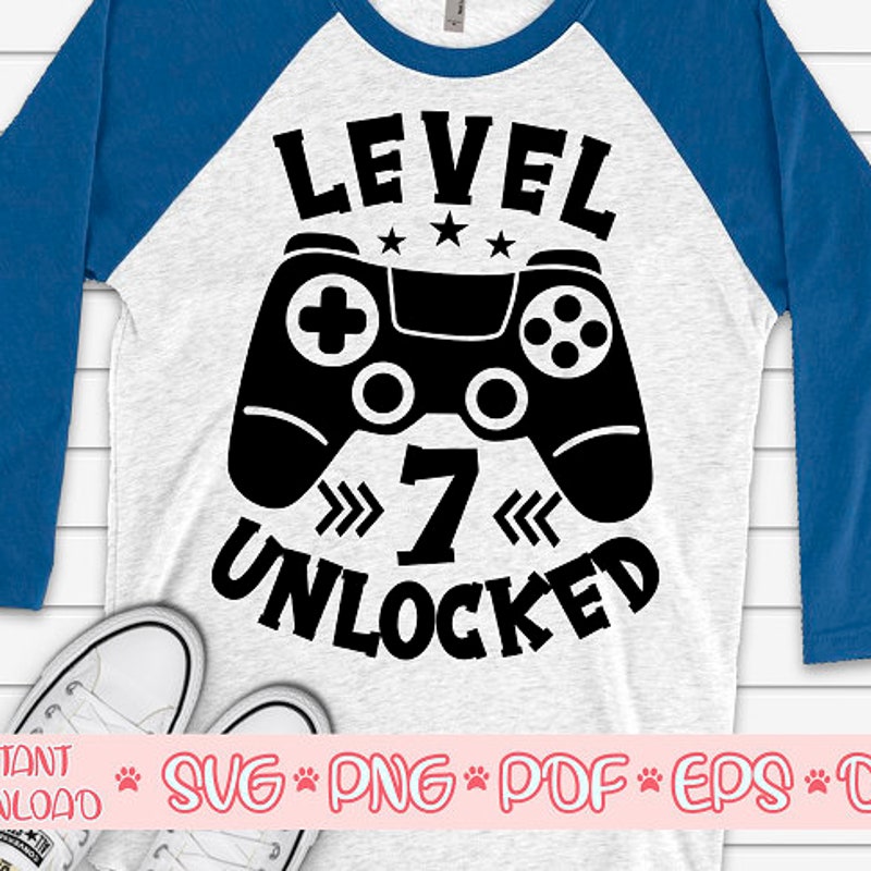 Level 7 Unlocked Svg - Etsy