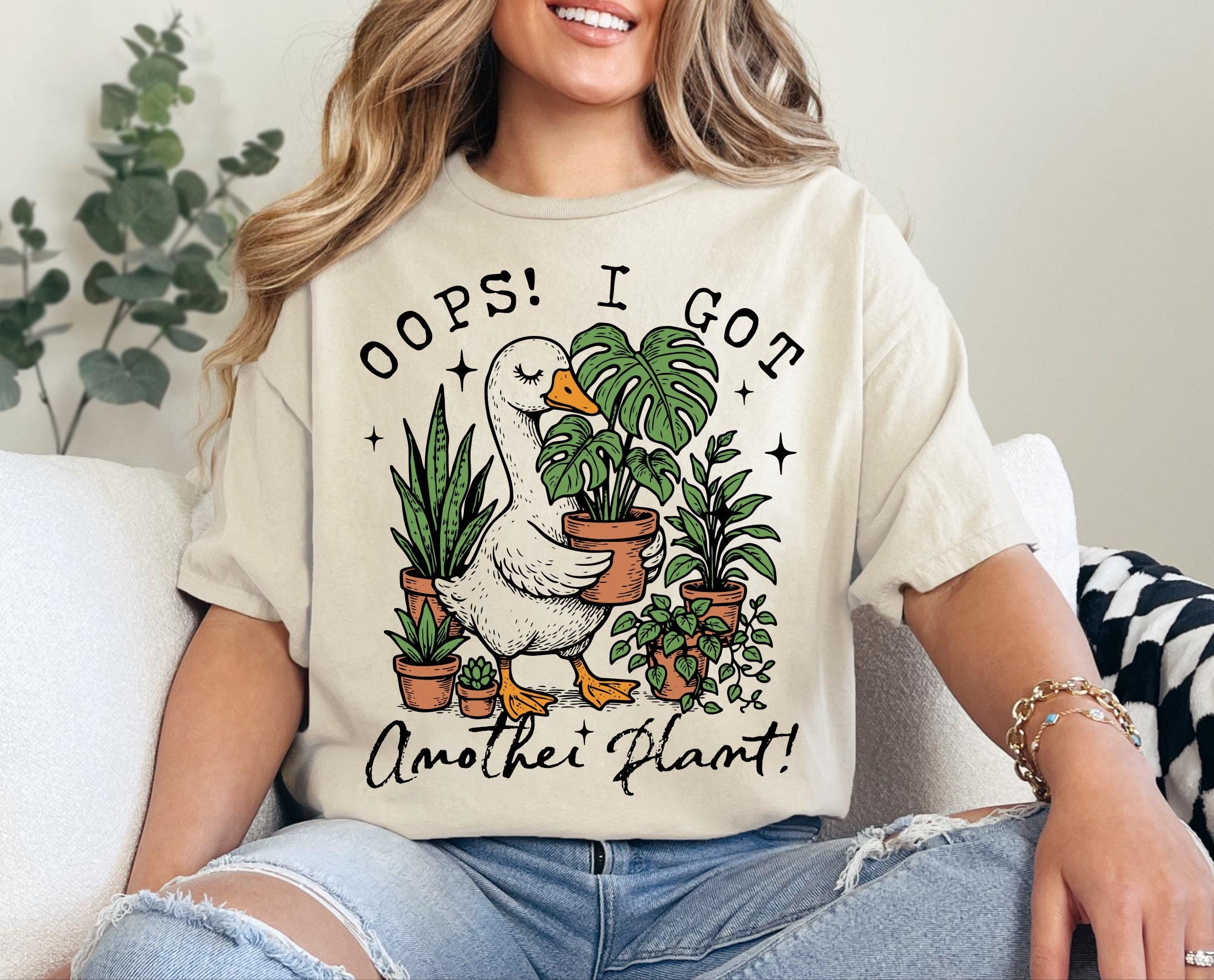 Oops I Got Another Plant Goose PNG, Funny Plant Lover Png, Sarcastic ...