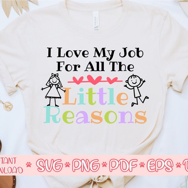 I Love My Job for All the Little Reasons File - Etsy