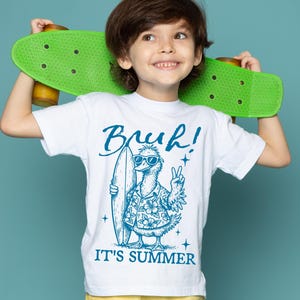 Bruh It’s Summer Goose PNG, Funny Summer Meme Png, Retro Vibes Snarky ...