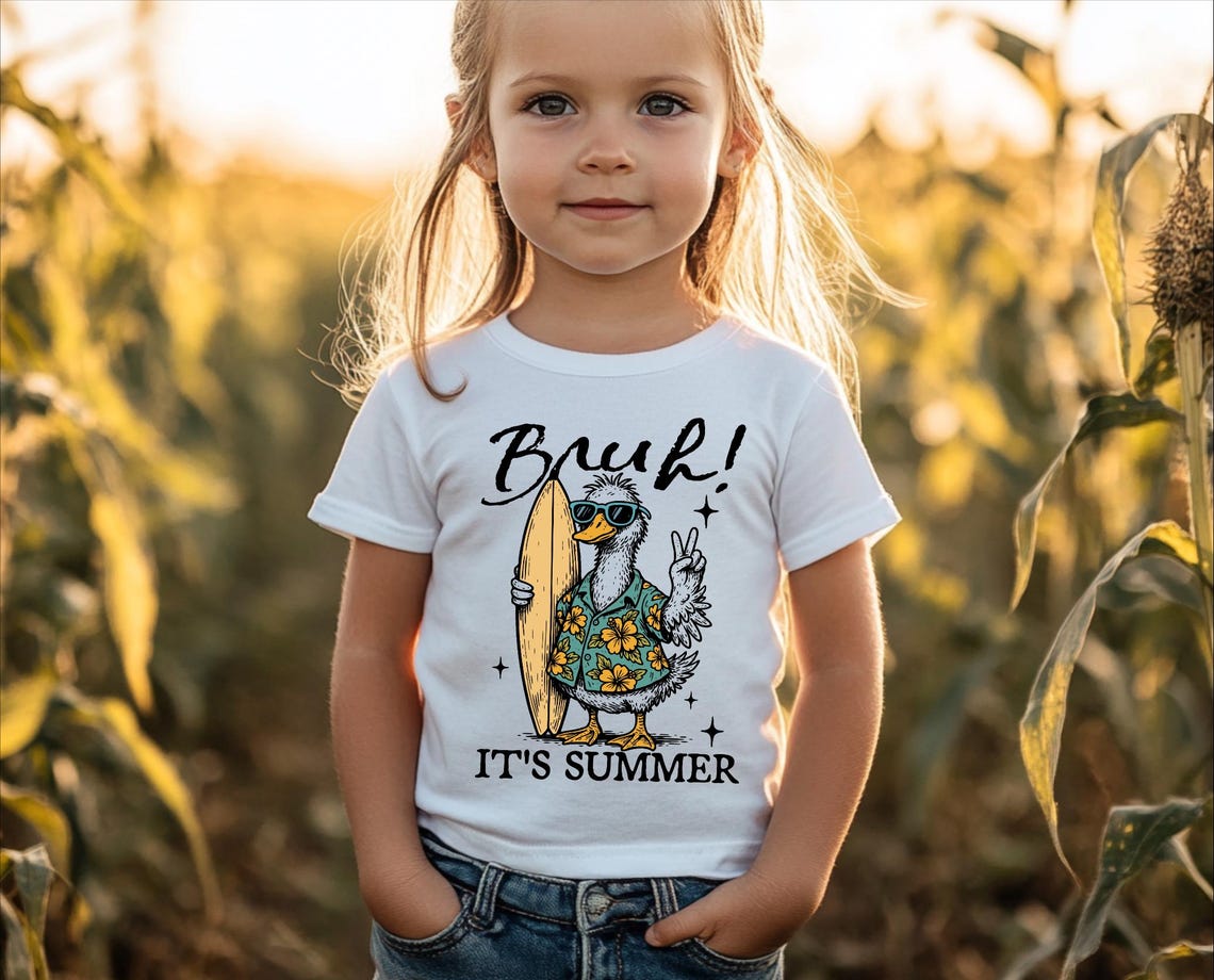 Bruh It’s Summer Goose PNG, Funny Summer Meme Png, Retro Vibes Snarky ...