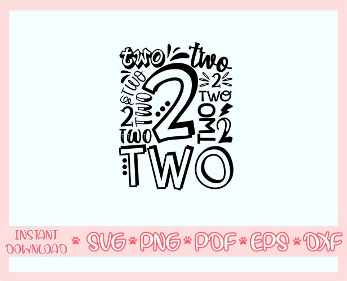 Two Years Old Boy Svg2nd Birthday Svgbirthday Boy - Etsy