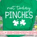 Not Today Pinches Svg,st Patrick's Day Svg,irish Svg,st Patty's Day Svg ...