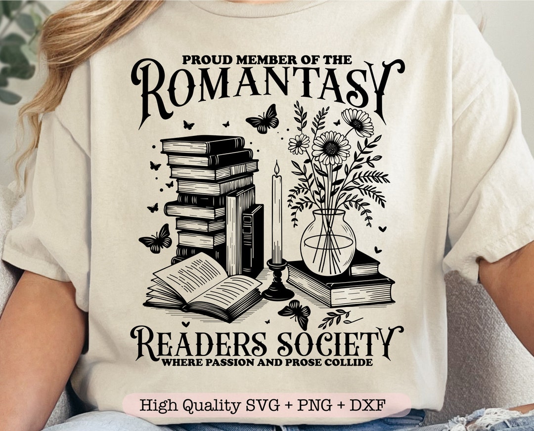 Romantasy Readers Society SVG PNG, Romantasy Book Lovers Svg, Trendy ...