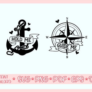 Hold Me SVG, Guide Me SVG, Couple Shirts Svg, Happy Valentine's Day Svg ...