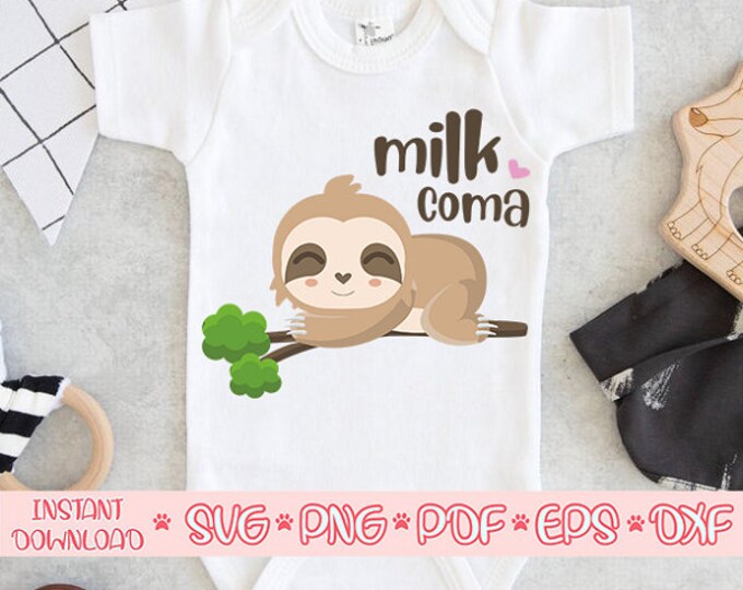 Milk Coma Svg,baby Shirt Svg,milk Coma Png,baby Onesie Svg,funny Onesie ...