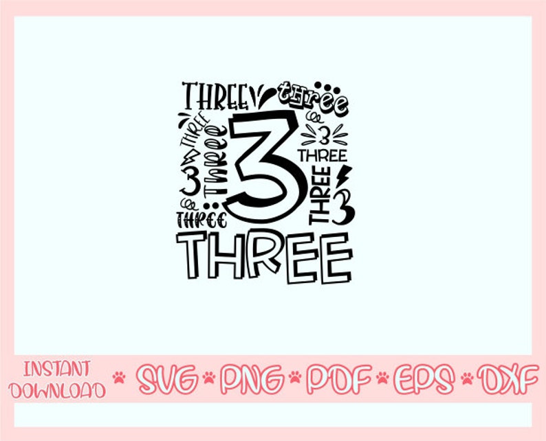 Three Years Old Boy Svg3rd Birthday Svgbirthday Boy - Etsy
