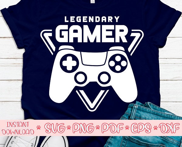 Legendary gamer svgPlayaer svgVideo game svgJoystick | Etsy