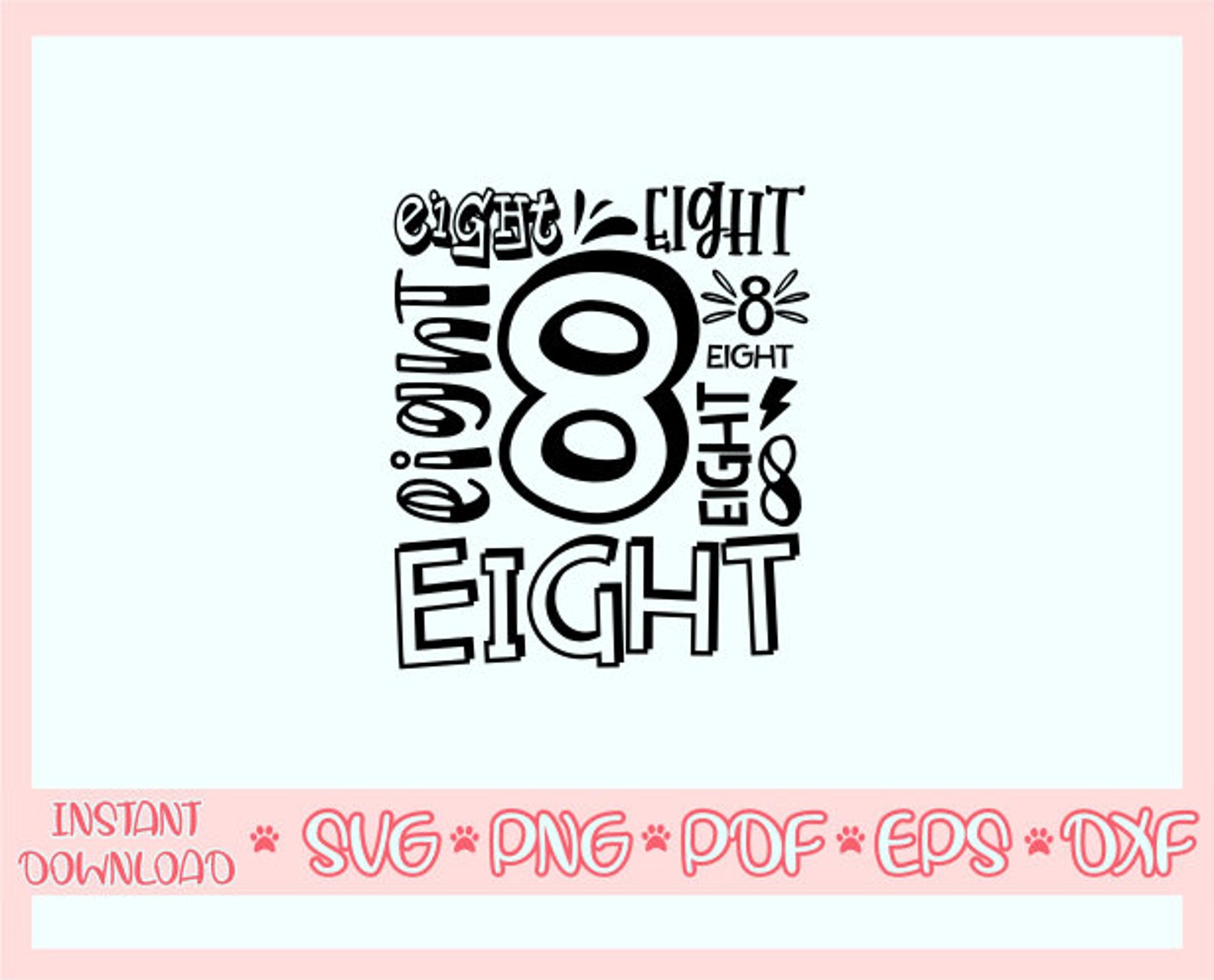 Level 8 Unlocked Svgeight Years Old Boy Svg8th Birthday | Etsy