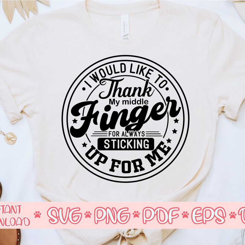Middle Finger Svg File - Etsy