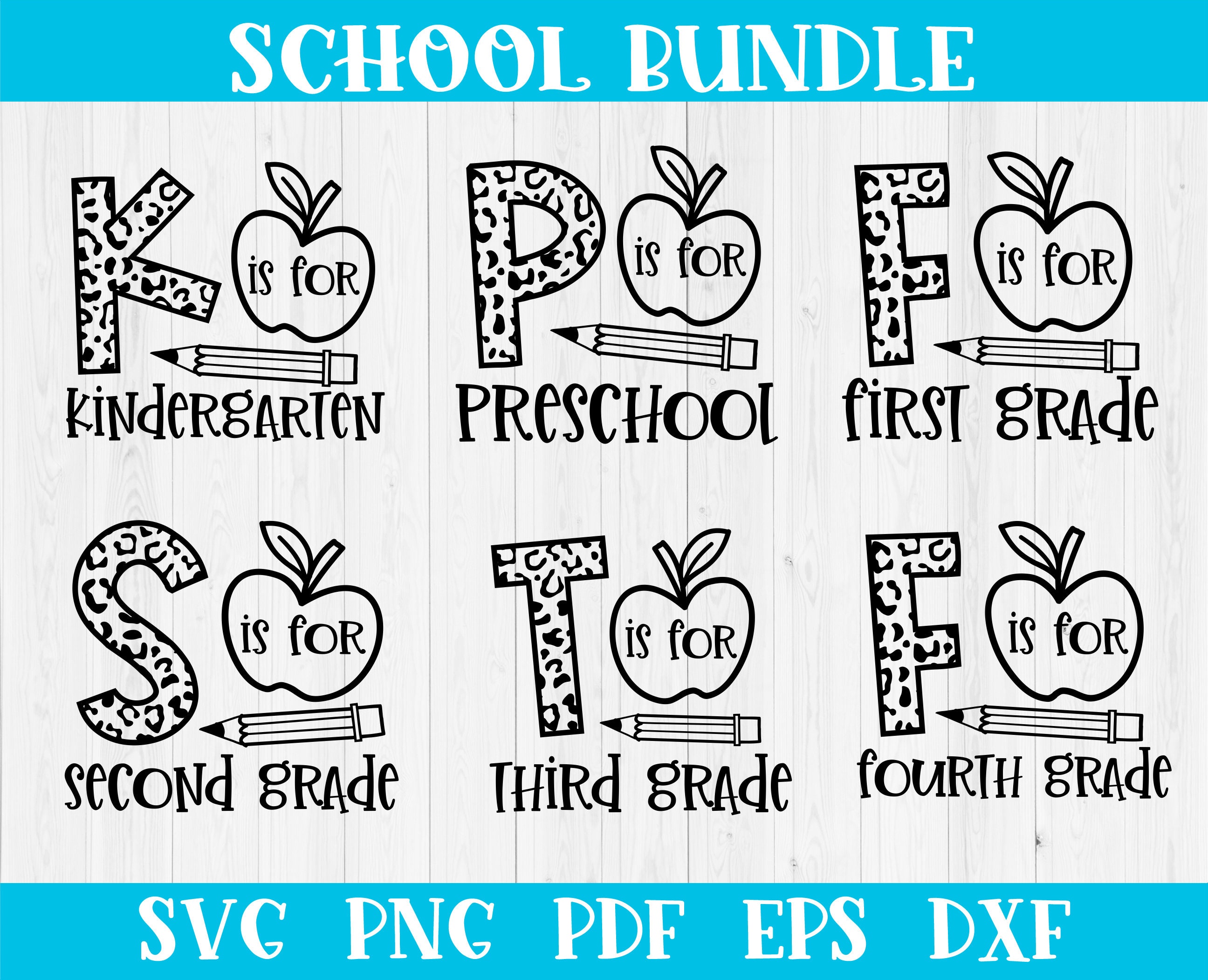 School Bundle Svgf is for First Grade Shirt Svgback to - Etsy