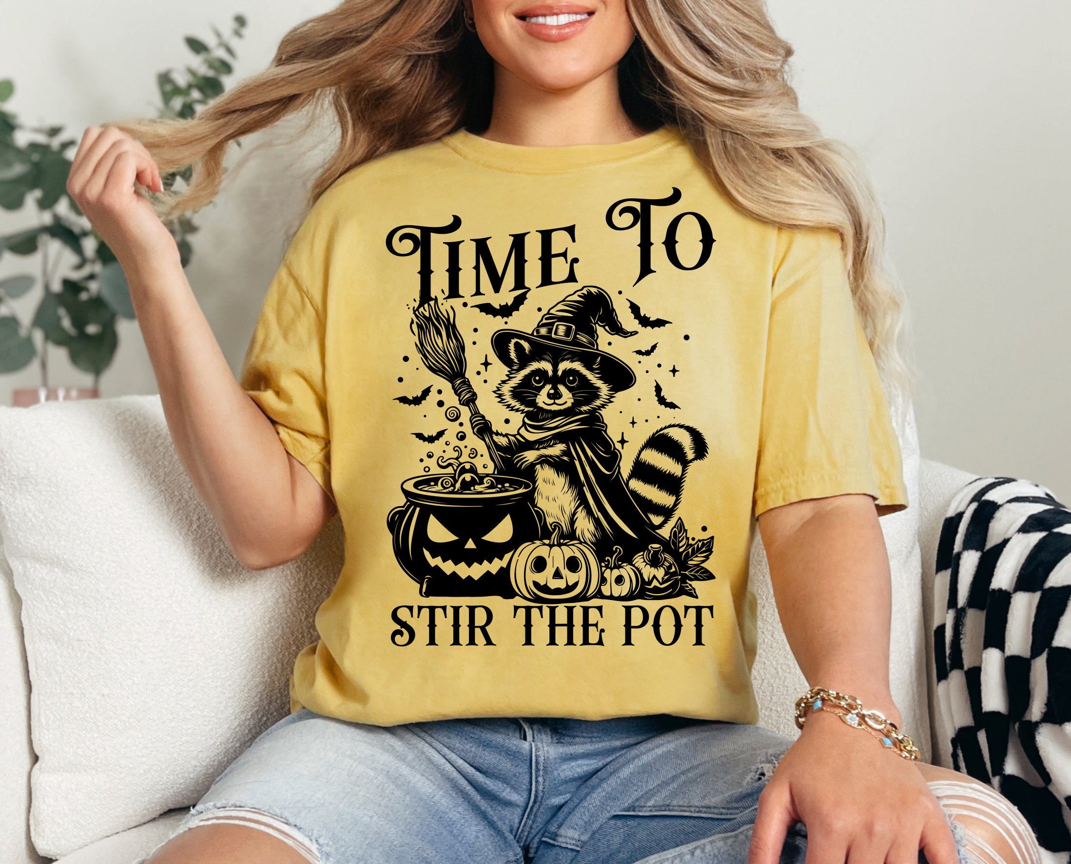Time to Stir the Pot SVG PNG, Feral Raccoon Svg, Raccoon Brewing Svg ...