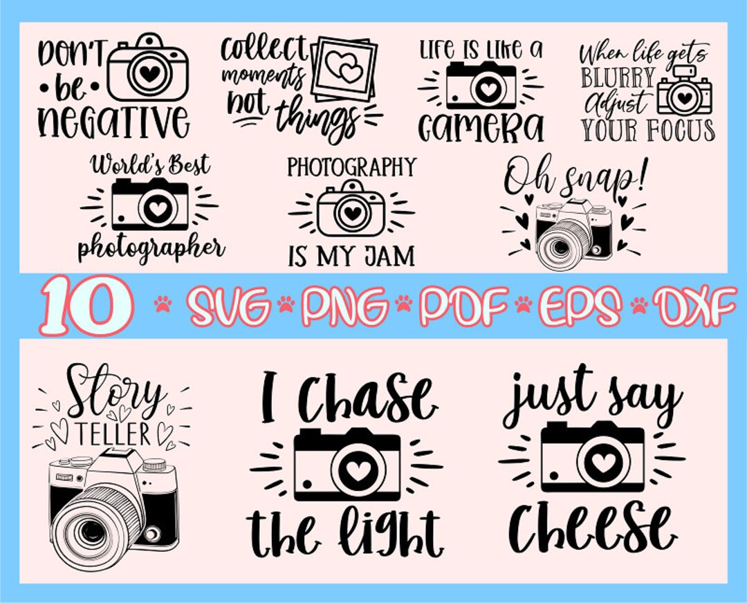 Photographer Bundle Svg,photography Svg,photographer Svg,camera Cricut ...