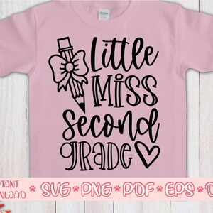 Little Miss School Bundle Svg,first Grade Shirt Svg,back to School Cut ...