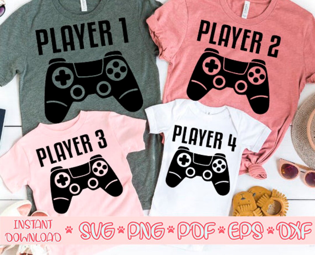Player One Svg,player Two Svg,player 1 Svg,player 2 Svg,player 3 Svg ...